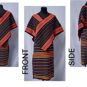 Complete Cordillera Benguet Trival Ethnic Wear, Poncho, Skirt Set W ...