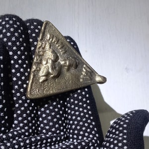 Triangular Medallion MMMM ROMA Anting-anting Brass Amulet Philippines ...