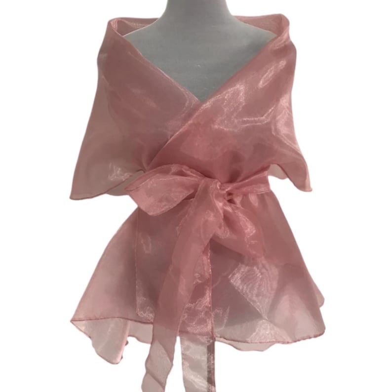 Modern Filipiniana BLUSH PINK Organza Wrap Dress | Philippine Made ...