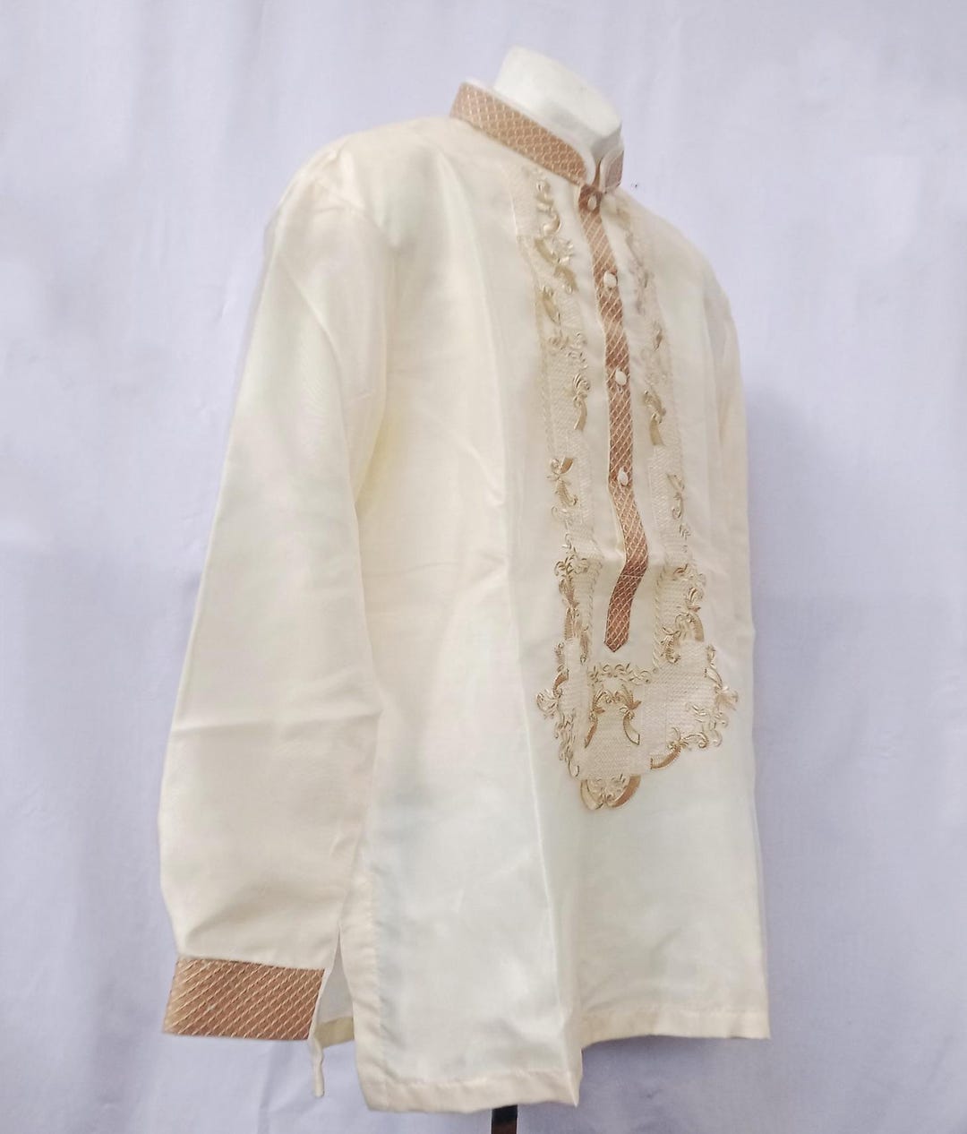 Philippine Original Barong Tagalog for Men Embroidered Organza W/ Satin ...