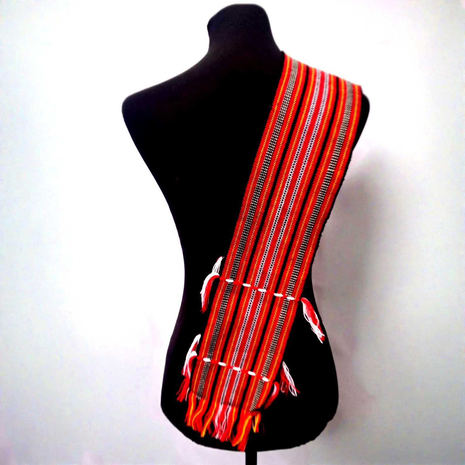 IGOROT SASH SABLAY 2 Yards Long 5" Wide, Philippines Original Inabel ...