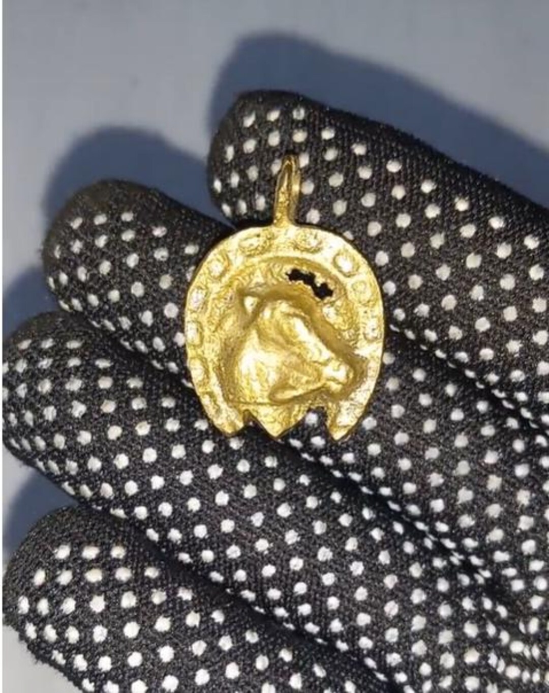 Lucky Horse Shoe Medallion Anting-anting Brass Philippines Filipino ...