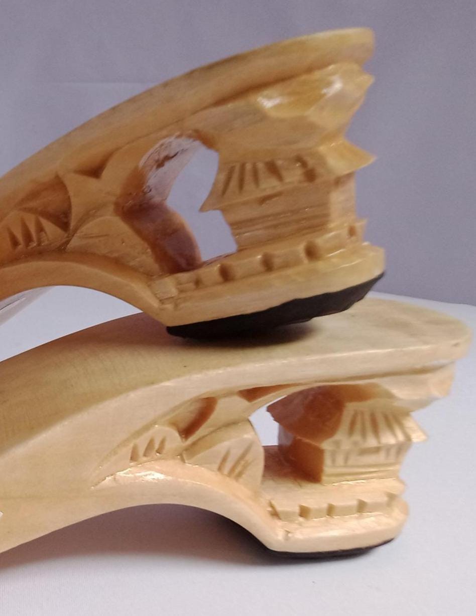 BAKYA Philippine Native Curved Wooden Slip-on Shoe, Filipina ...