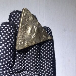 Triangular Medallion MMMM ROMA Anting-anting Brass Amulet Philippines ...