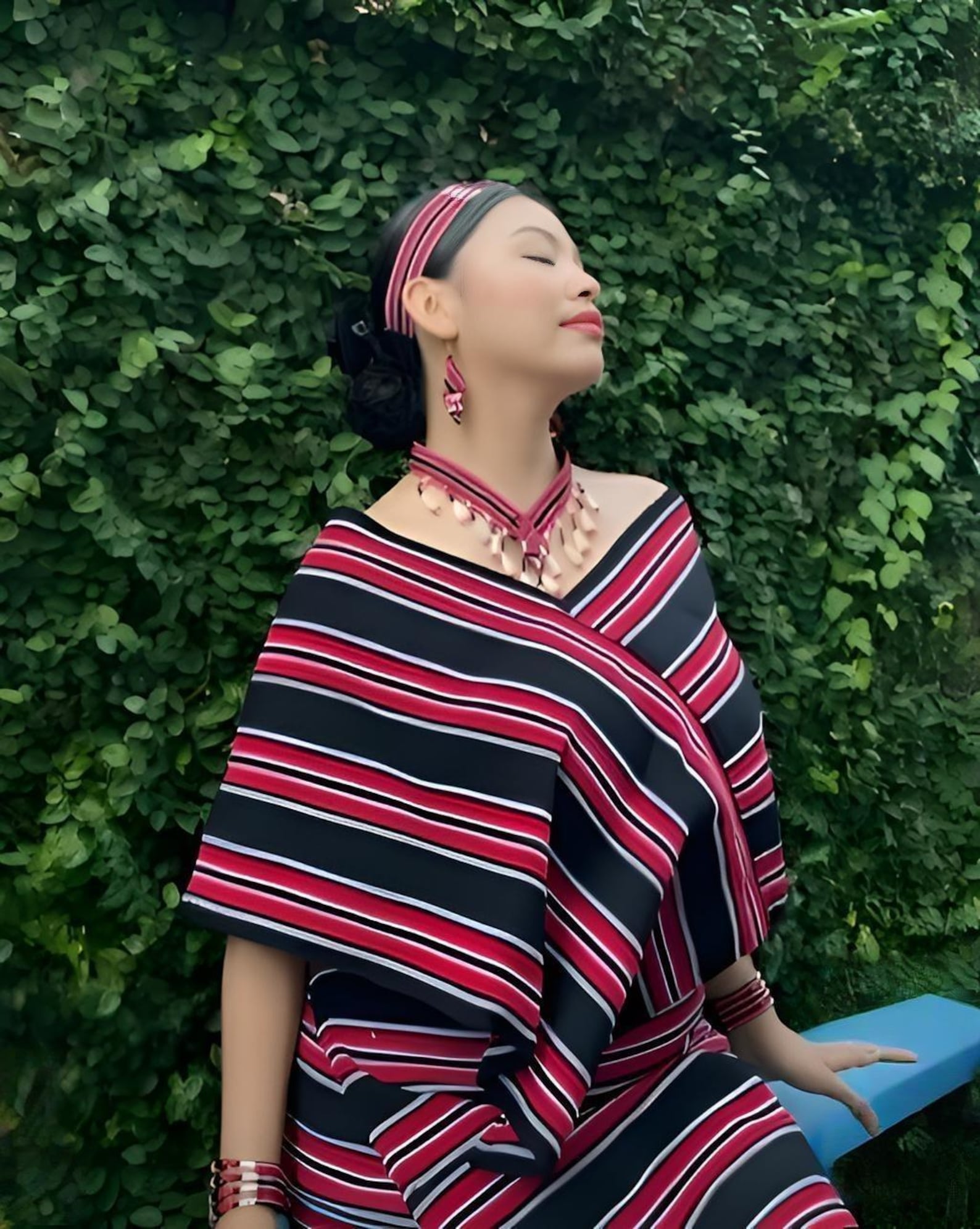 Cordillera Benguet, Poncho, and Skirt Set, TAPIS! Handwoven Tribal ...
