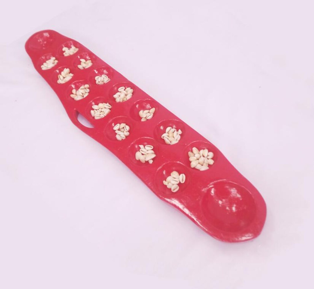 RED SUNGKA Approx. 28 Inches Fun Board Game W/ + 1 Set Sigay Shells ...