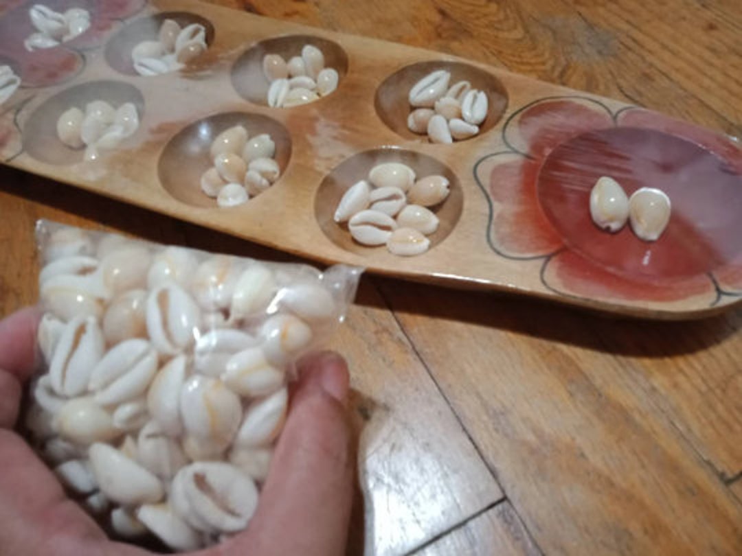 Sungka Apprx 24 Inch Board Game W/ Set of Sigay Shells + 1 Set FREE ...