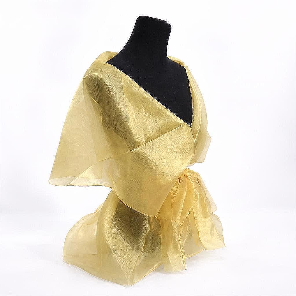 Modern Filipiniana LIGHT GOLD Organza Wrap Dress | Philippine Made ...