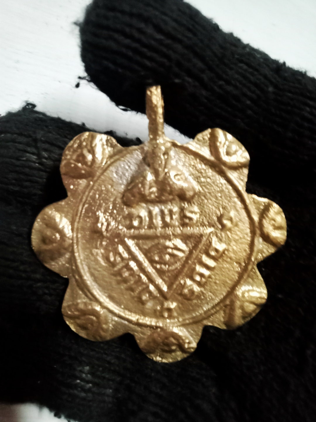 Seven Archangel Medallion Vintage Anting-anting Brass Amulet ...