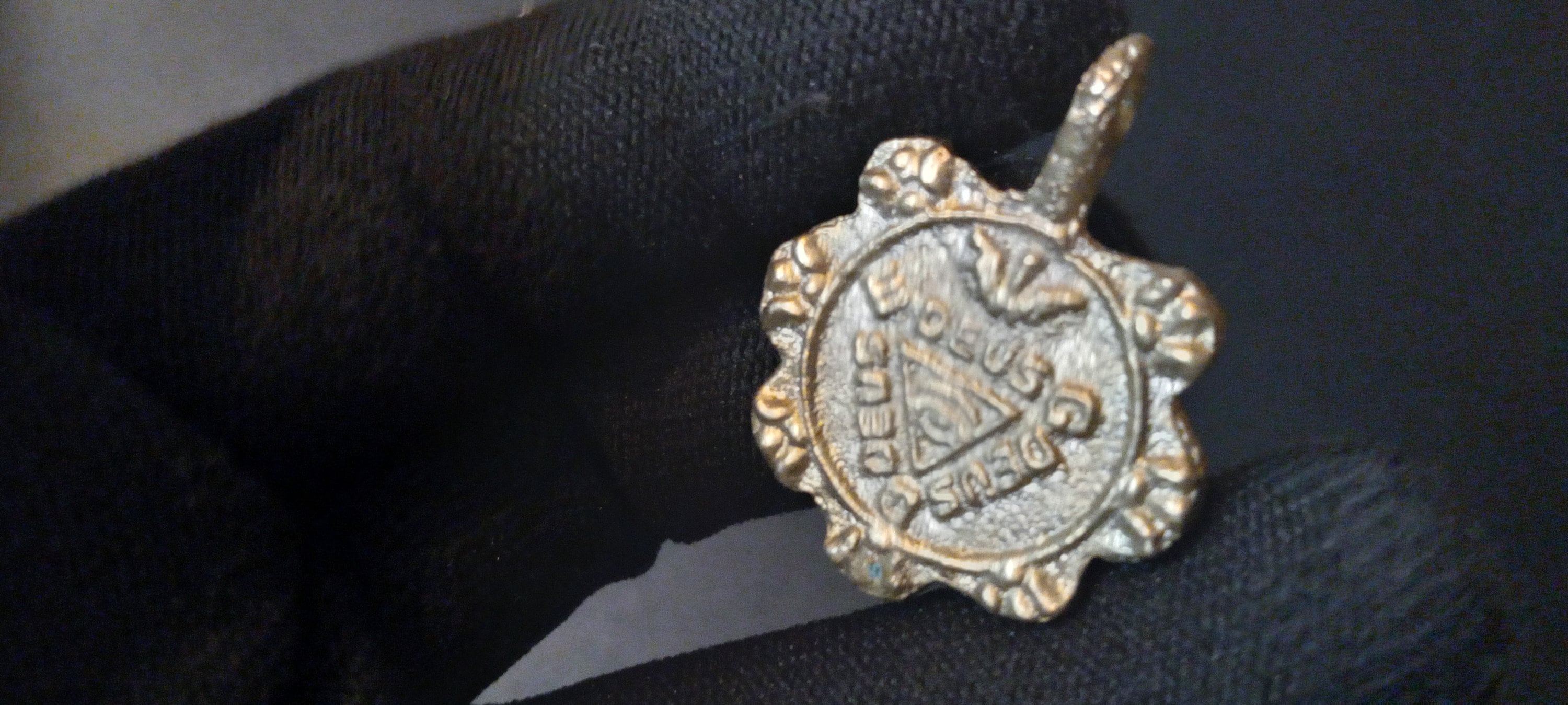 Seven Angel Medallion Vintage Molder Anting-anting Brass Amulet ...