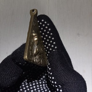 Triangular Medallion MMMM ROMA Anting-anting Brass Amulet Philippines ...