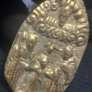 Sagrada Familia Medallion Vintage Anting-anting Brass Amulet ...