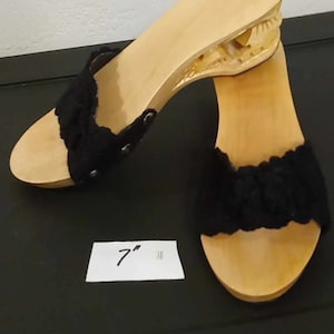 Filipino Carved Wedge Hand-made Wooden Bakya Vintage Souvenir Asian ...