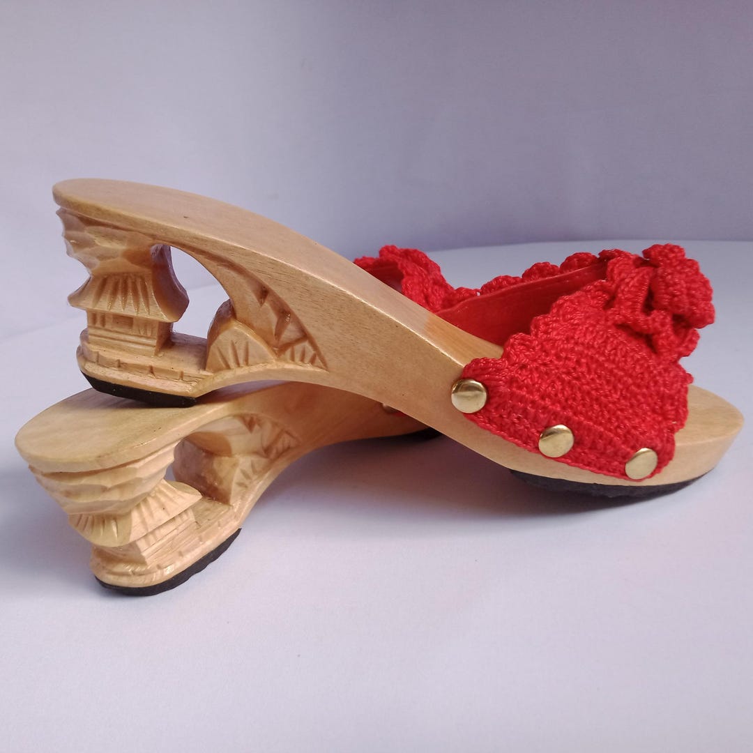 BAKYA Philippines Native Curved Wooden Slip-on Shoe Filipina ...