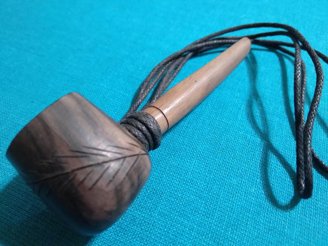 Baguio Philippines Miniature Pipe Necklace Charm, Original Woodwork - Etsy