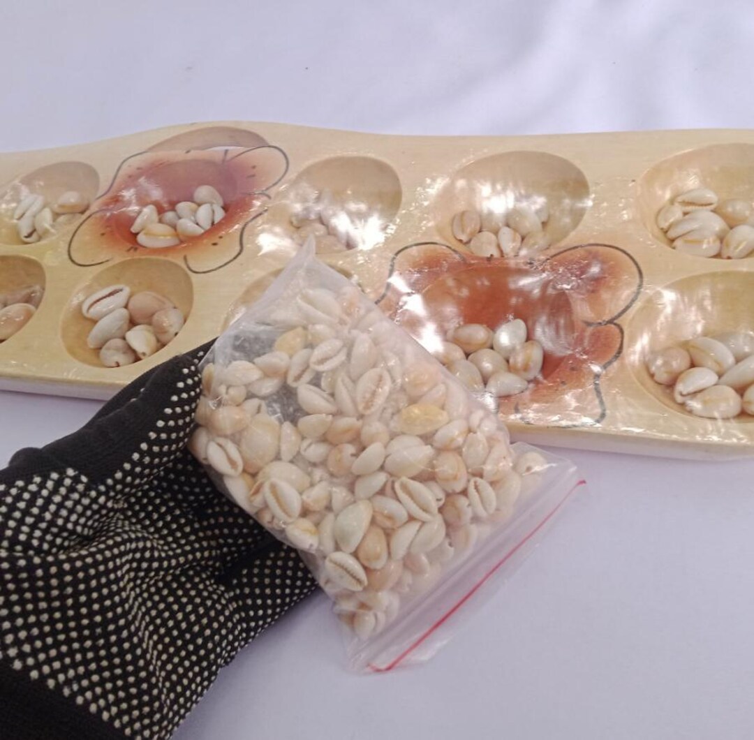 Sungka Apprx 28 Inch Board Game W/ Set of Sigay Shells + 1 Set FREE ...