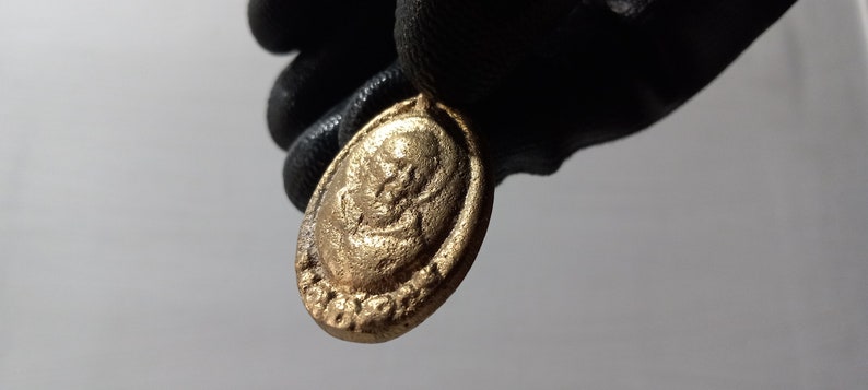 St. Padre Pio Medallion healing Medallion Anting-anting Brass Amulet ...