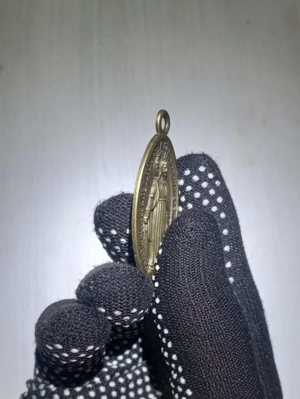 Divine Mother Mary Medallion Anting-anting Brass Amulet Philippines ...