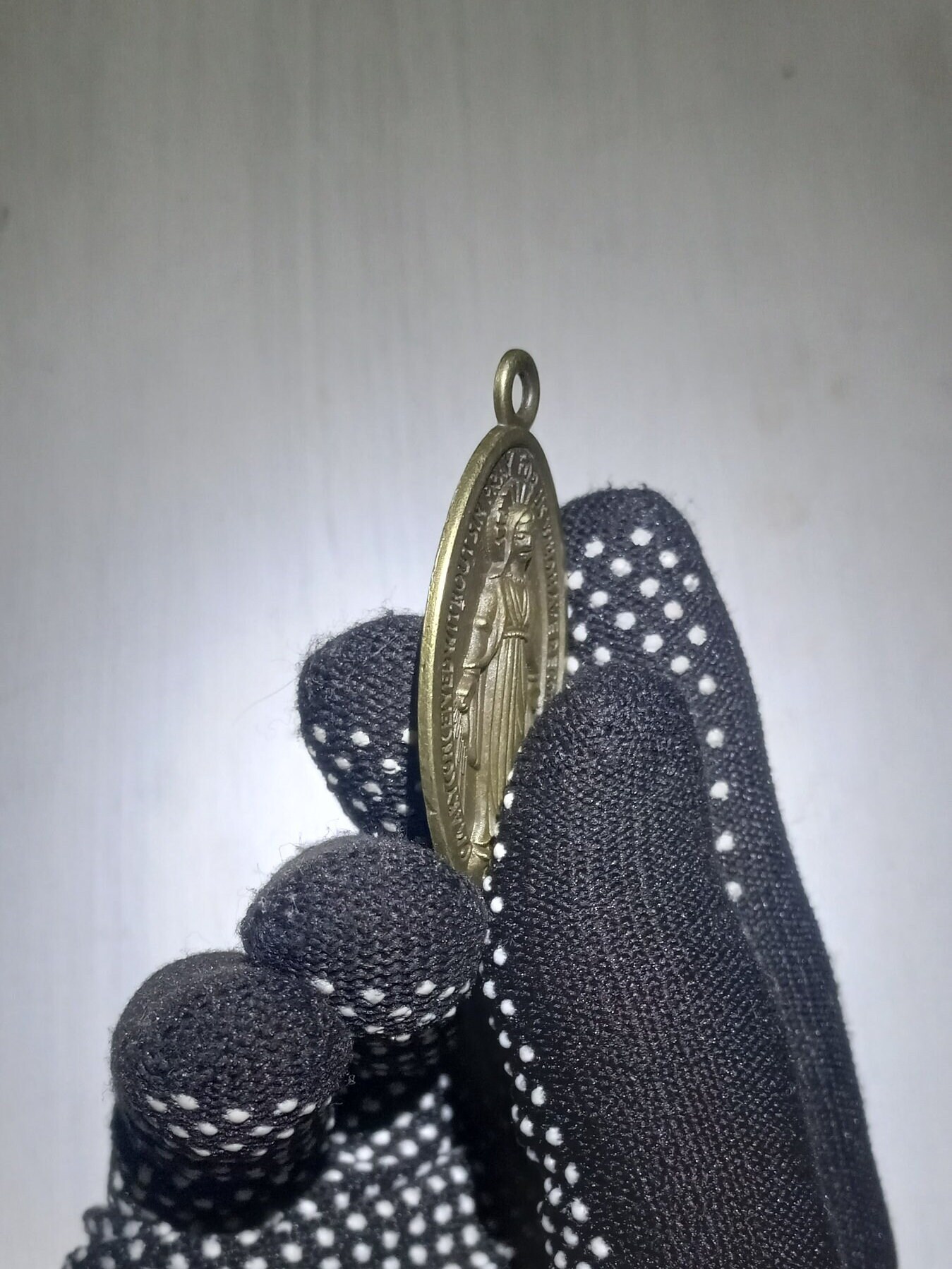 Divine Mother Mary Medallion Anting-anting Brass Amulet Philippines ...