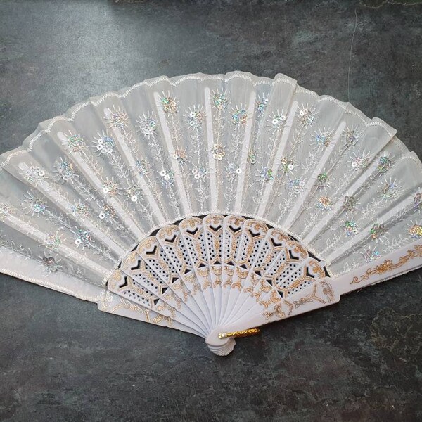 Hand Fan Embroidery - Etsy