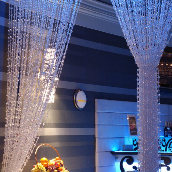 Crystal Curtain 100 Cm X 200 Cm, Door Curtain, Window Curtain, Beaded ...