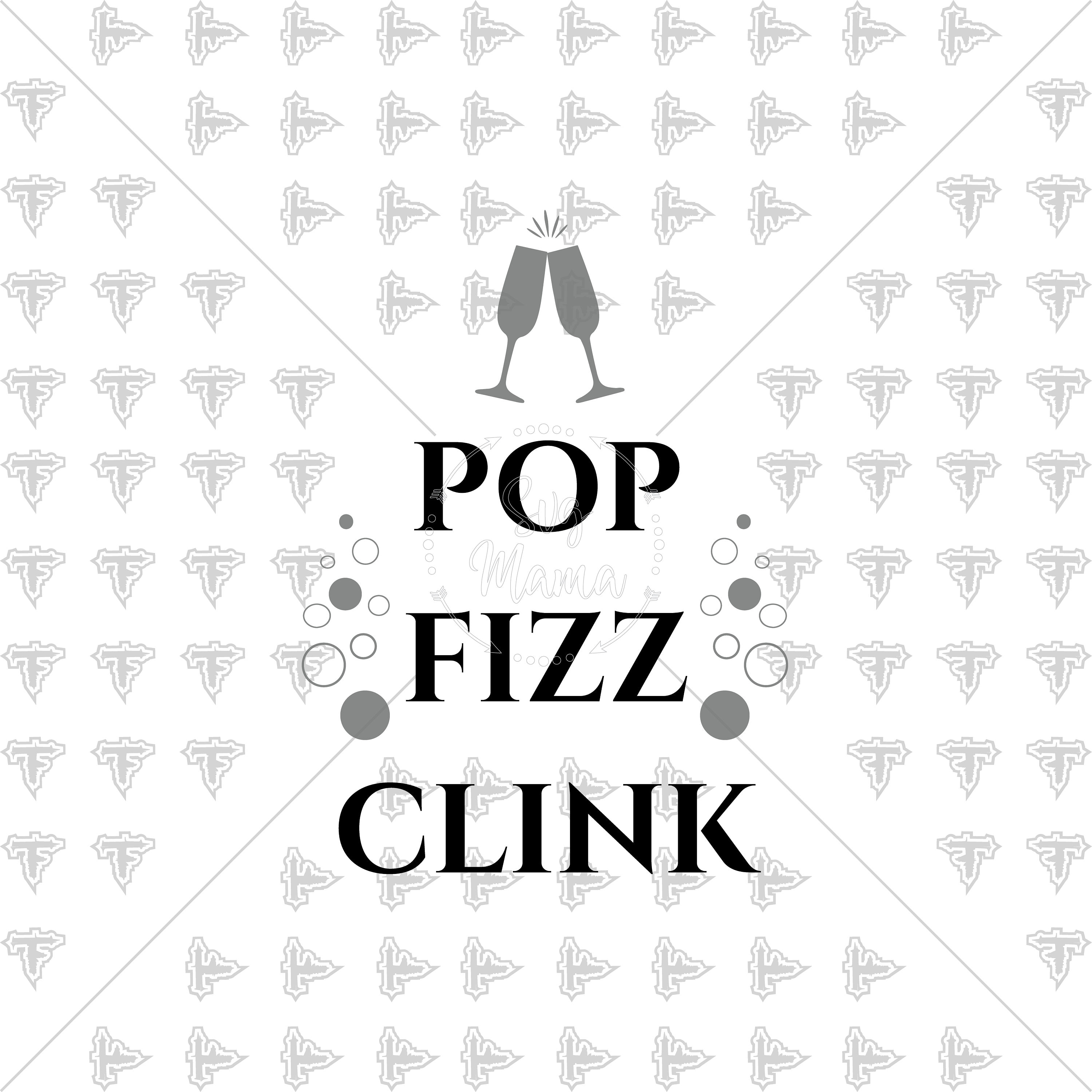 Clip Art Art & Collectibles Pop Clink Fizz SVG Bundle for Cricut ...