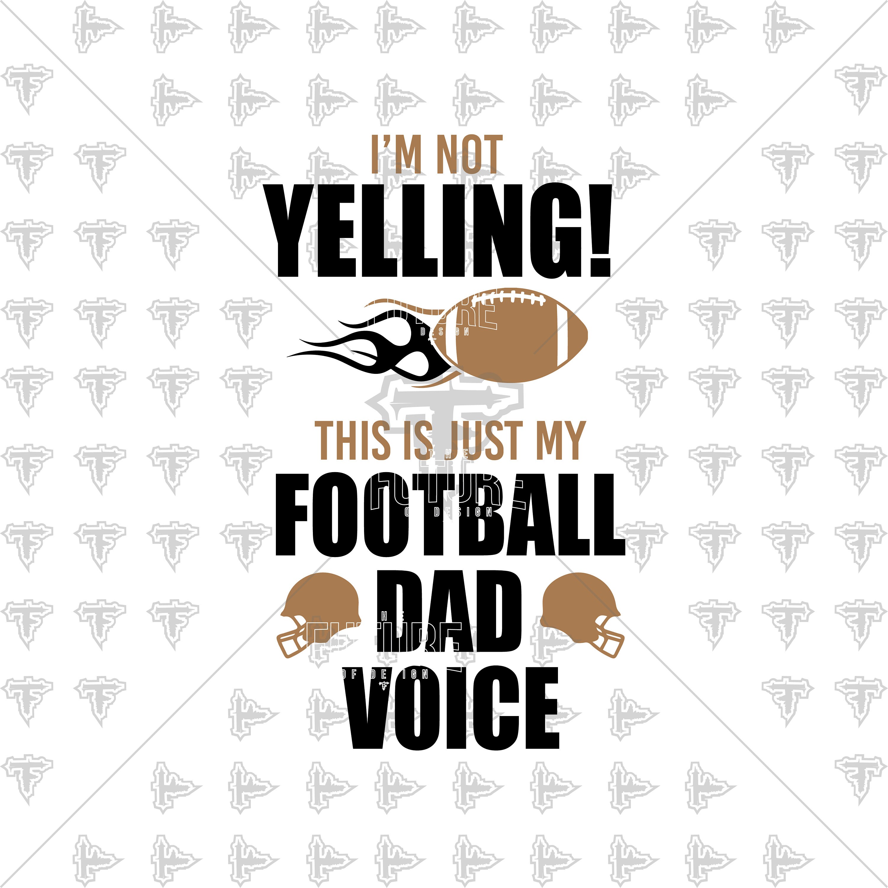 Football Dad Voice Football Player Son Brother Family Helmet | Etsy