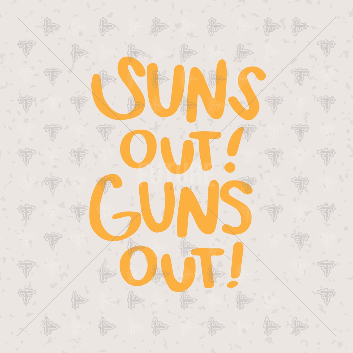 Suns Out Guns Out Yellow Mellow Summer Fashion SVG DXF EPS | Etsy