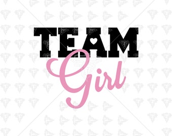 Team Girl Svg | Etsy