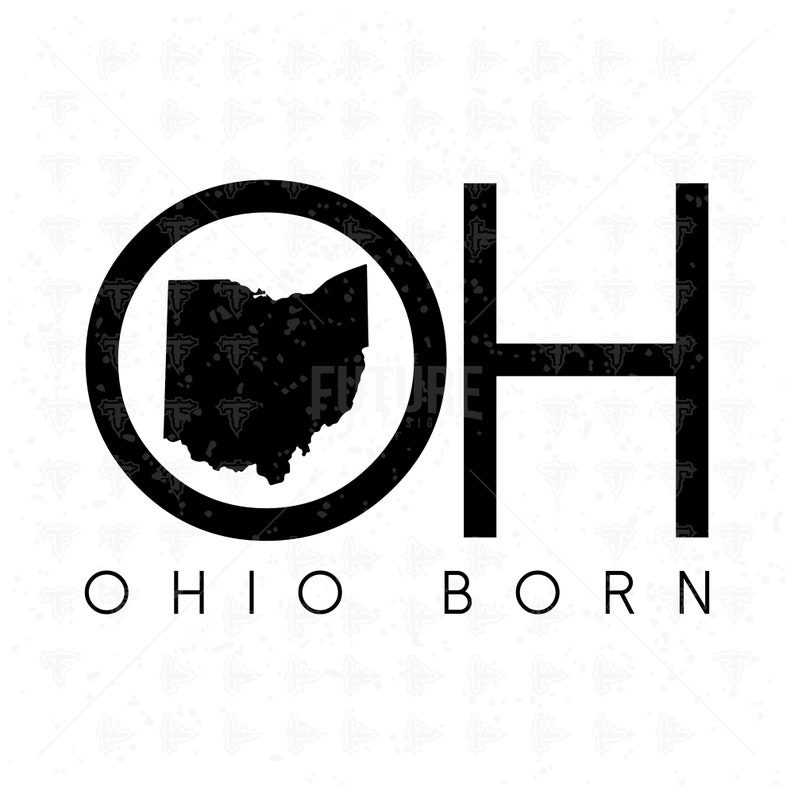 Ohio Born State Pride Drip Represent 937 614 216 SVG DXF EPS - Etsy