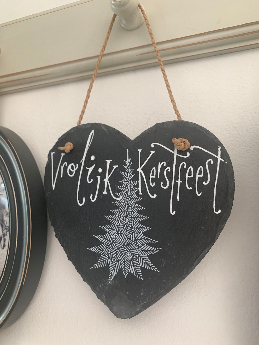 Vrolijk Kerstfeest - Dutch Merry Christmas Slate - Etsy