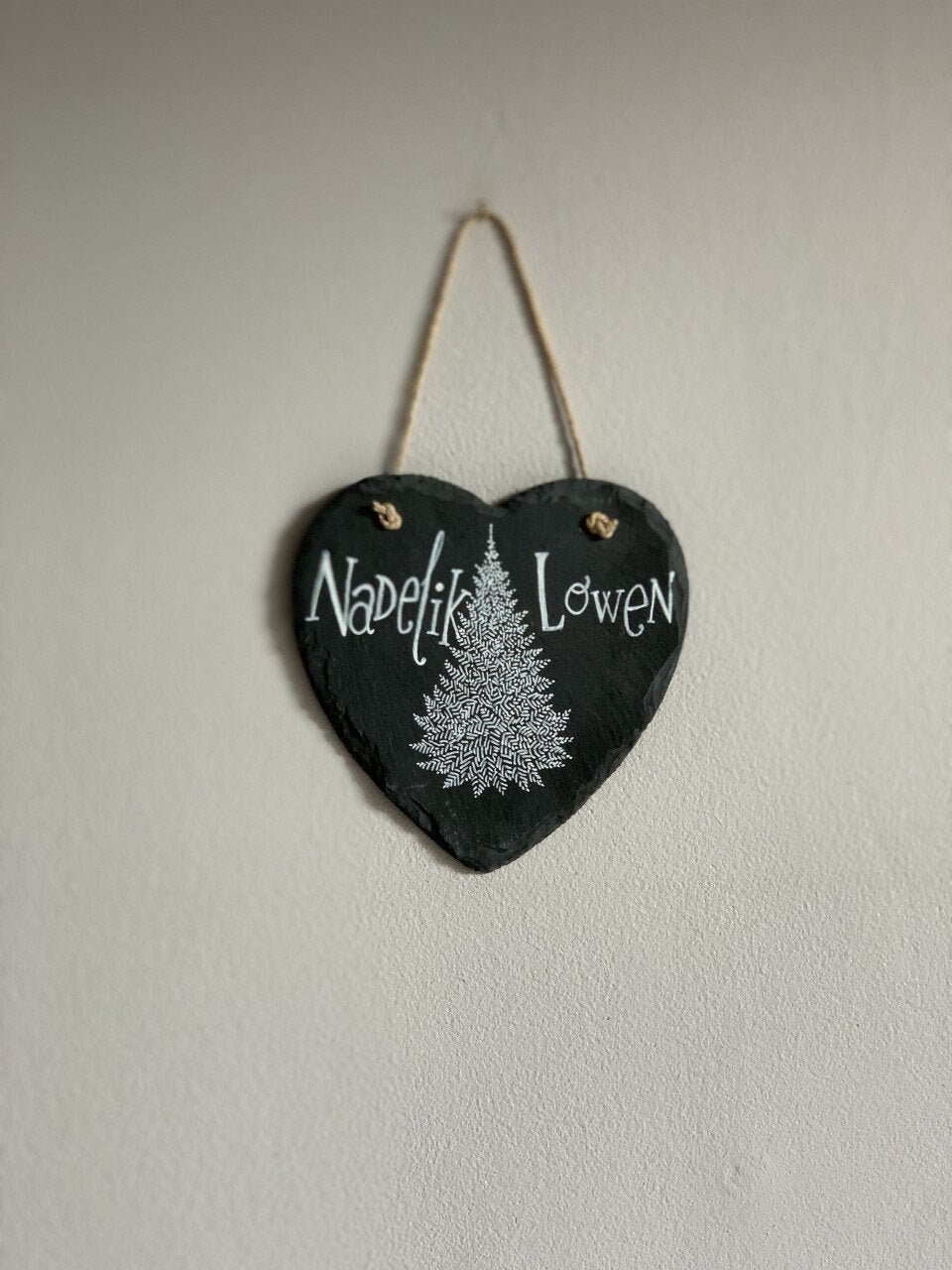 Nadelik Lowen Cornish Merry Christmas Slate - Etsy UK