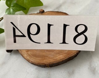 Temporary Tattoo Numbers | Etsy
