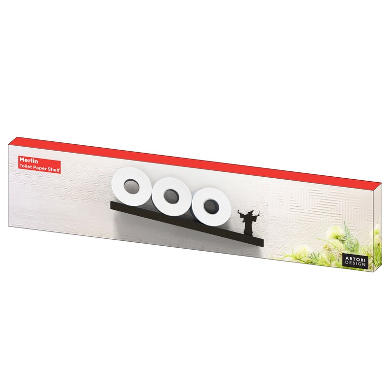 Toilet Paper Storage Merlin the Wizard Shelf for Toilet | Etsy