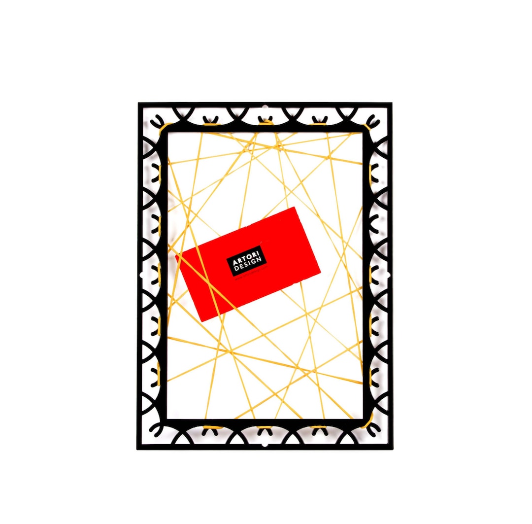 Rubber Band Photo Frame: Creative Memo Display, Iron Desk Decor - Etsy
