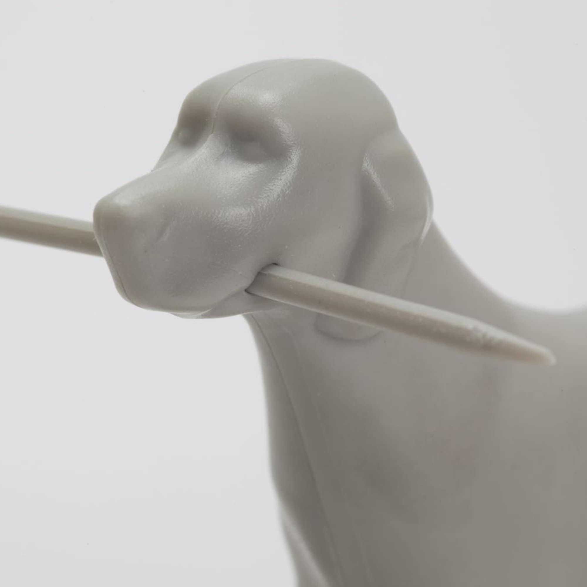 Toothpick Holder Stone White Dog Shaped // Designed Art // | Etsy