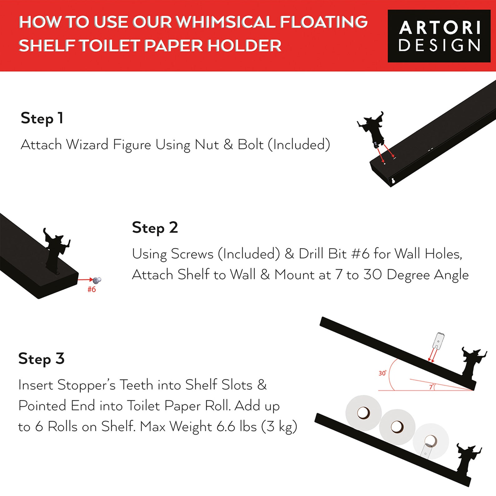 Toilet Paper Storage Merlin the Wizard Shelf for Toilet | Etsy