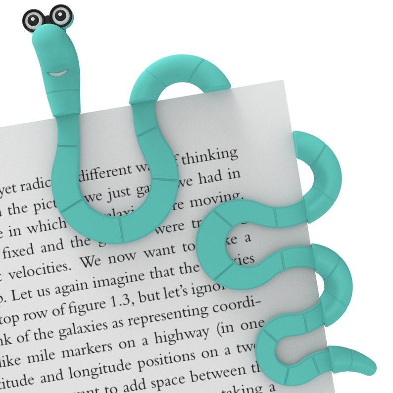 Wally Bookworm Bookmark – Fun Clip-on Page Marker for Book Lovers ...