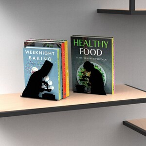 Bookends for Cookery Books // Metal Designed Bookend // Cool Gift ...