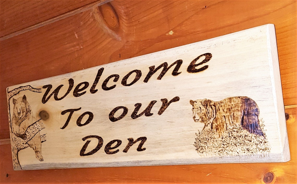 Welcome to Our Den Sign-welcome Handmade Wooden Signs for Your Home or ...