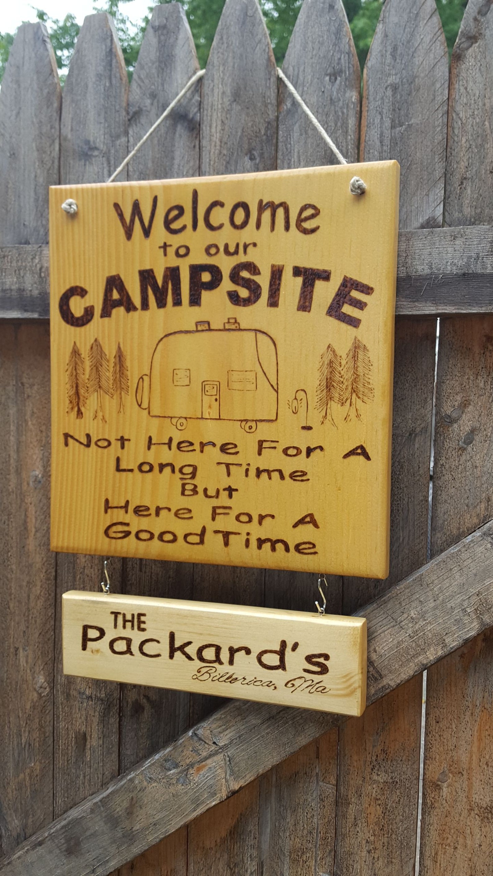 Camping Signs With Quotes and Sayings,wood Burned Camping Signs That ...