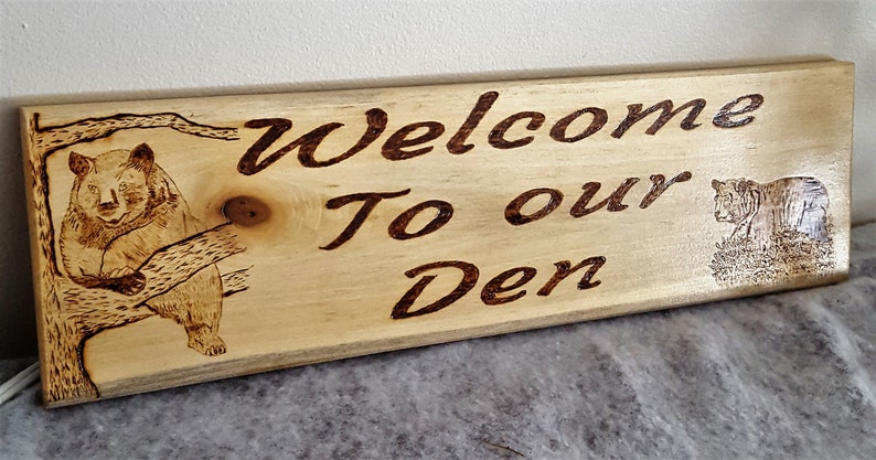 Welcome to Our Den Sign-welcome Handmade Wooden Signs for Your Home or ...