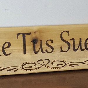 Sigue Tus Suenos Wood Sign – Burned Spanish Quote, Reclaimed Wood Decor ...