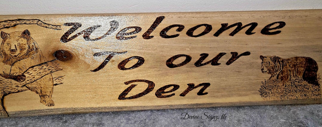 Welcome to Our Den Sign-welcome Handmade Wooden Signs for Your Home or ...