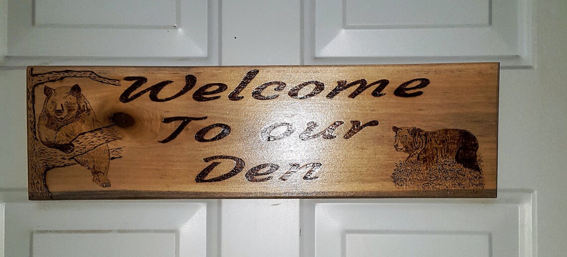 Welcome to Our Den Sign-welcome Handmade Wooden Signs for Your Home or ...