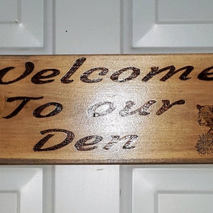 Welcome to Our Den Sign-welcome Handmade Wooden Signs for Your Home or ...