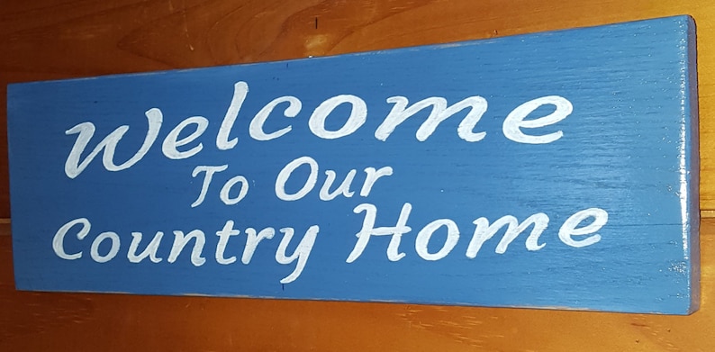 Rustic Welcome Sign- Welcome to Our Country Home- Country Welcome Signs ...