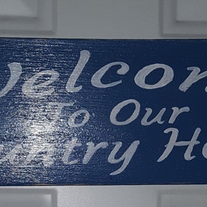 Rustic Welcome Sign- Welcome to Our Country Home- Country Welcome Signs ...