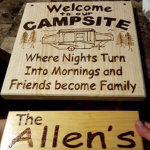 Camping Signs With Quotes and Sayings,wood Burned Camping Signs That ...