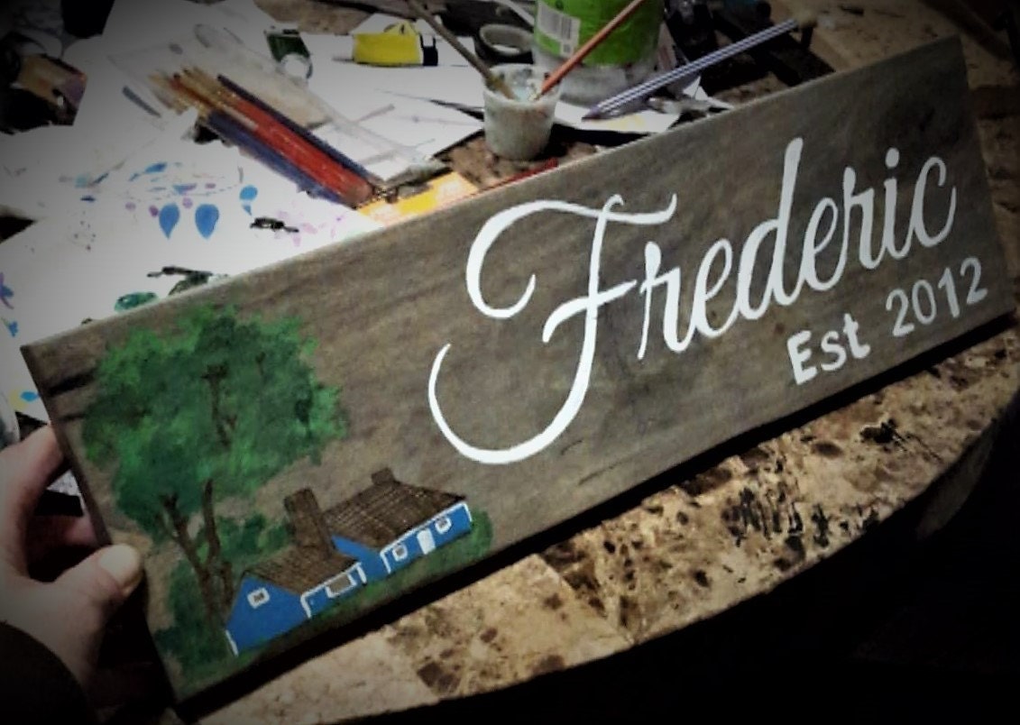Welcome Signs- Family Name - Rustic Wooden Signs - Primitive Handmade ...